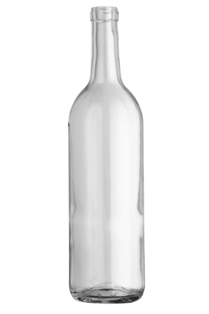 750ml CLEAR CLARET/BORDEAUX BOTTLES